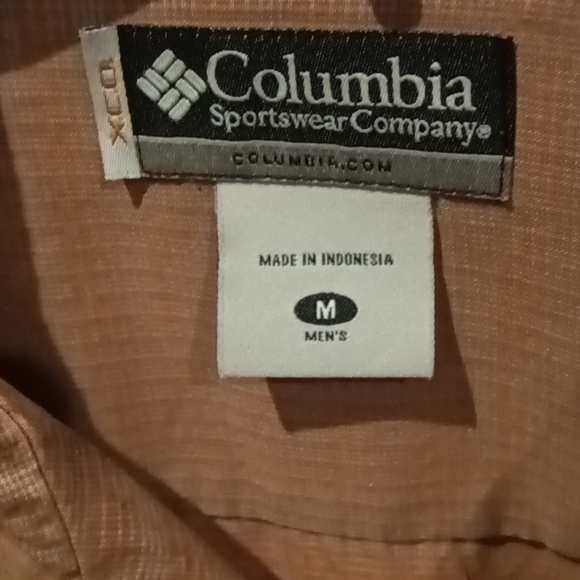 Columbia | Shirts | Final Price Columbia Rust Orange Plaid Ss Shirt W ...